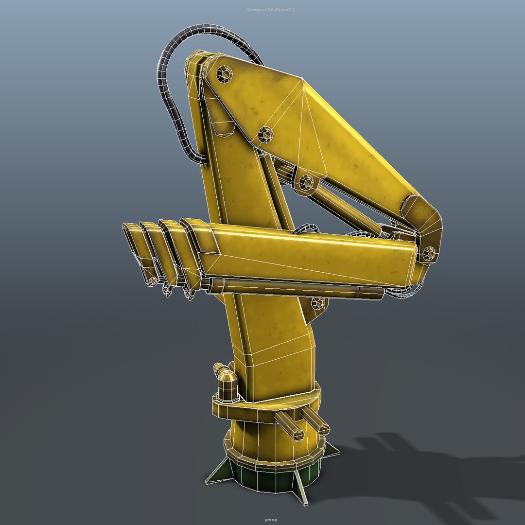 Onboard Manipulator Crane 3D Model - TurboSquid 2012234