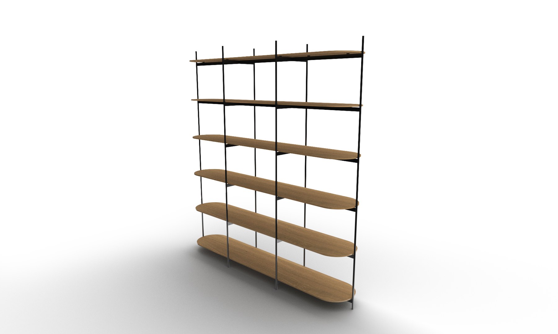 Cross Shelves Interior Furniture 3D Model - TurboSquid 1664835