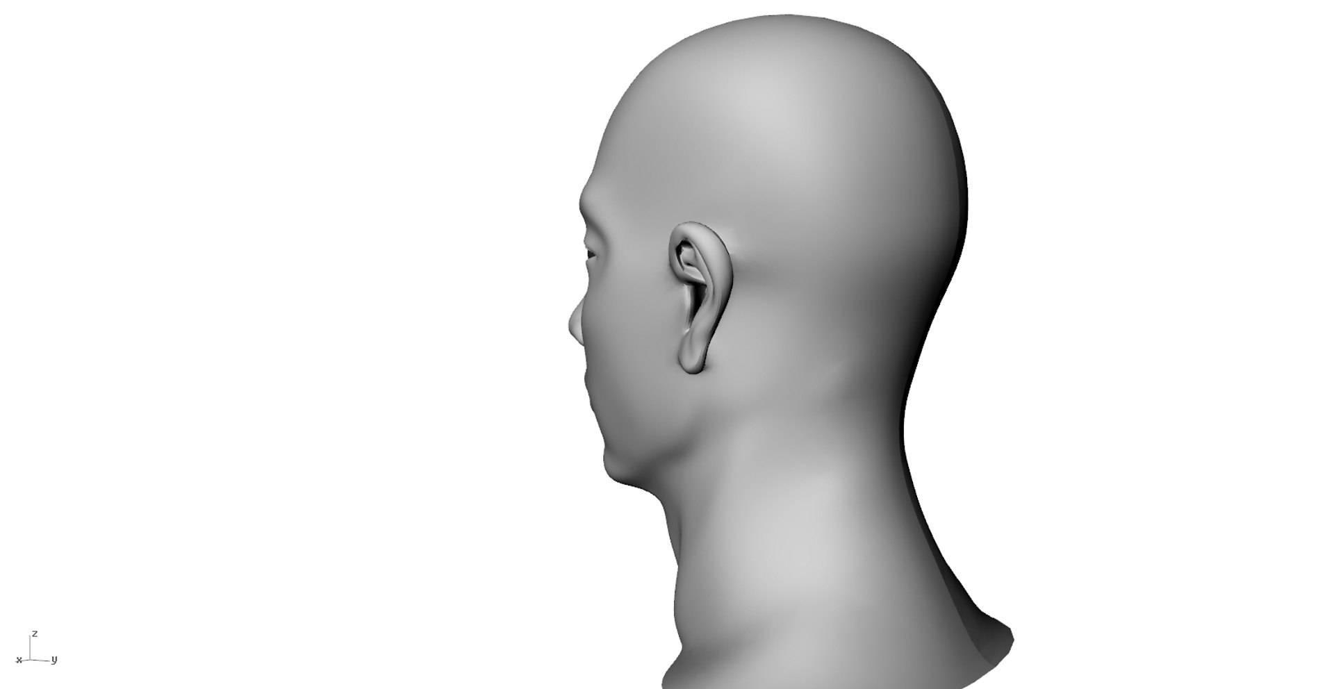 3D Realistic White Male Head - TurboSquid 1378291