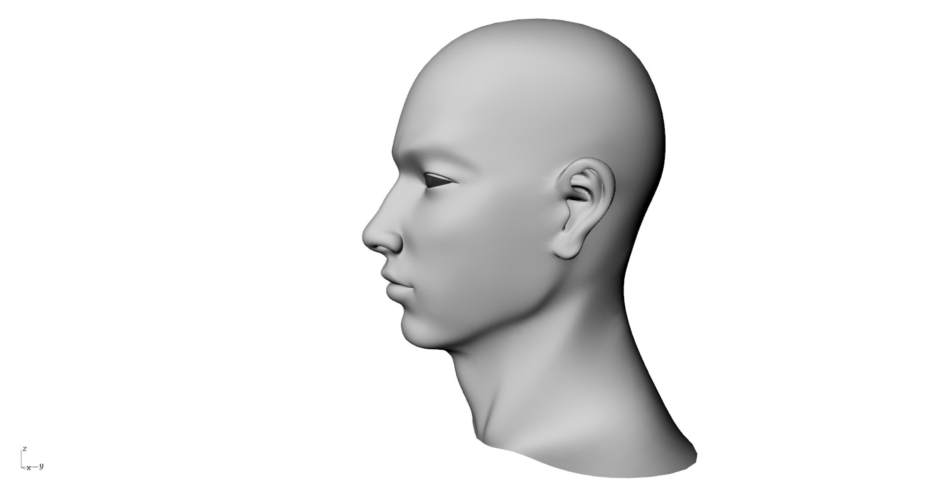 3D Realistic White Male Head - TurboSquid 1378291