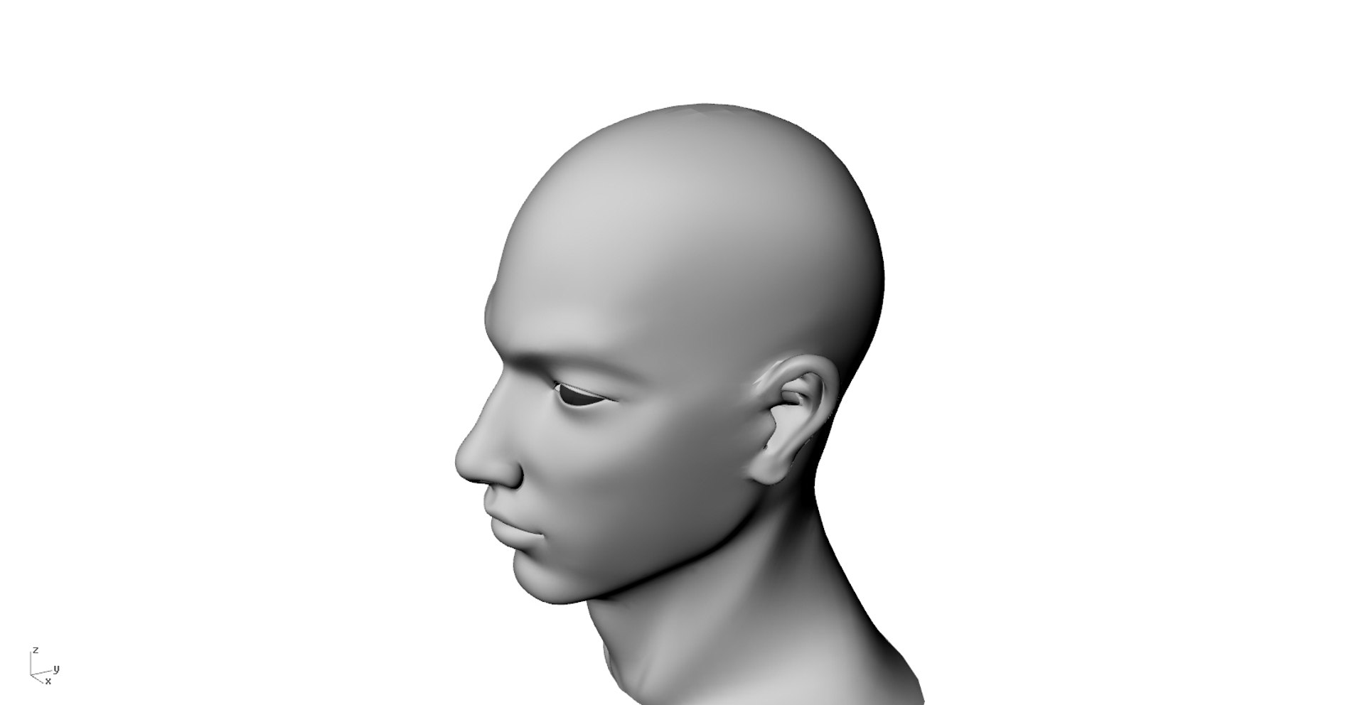 3D Realistic White Male Head - TurboSquid 1378291