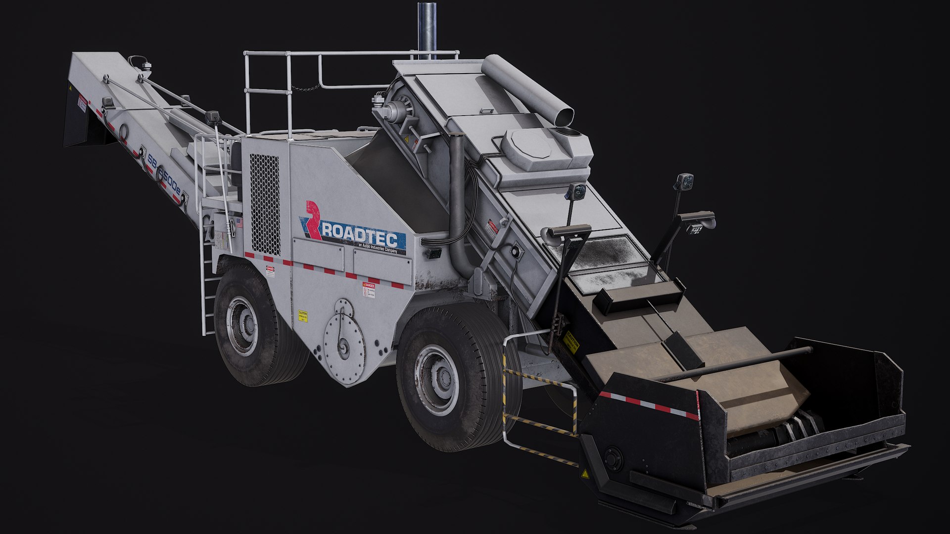 3D Asphalt Milling Machine Roadtec SB2500E Series PBR model ...