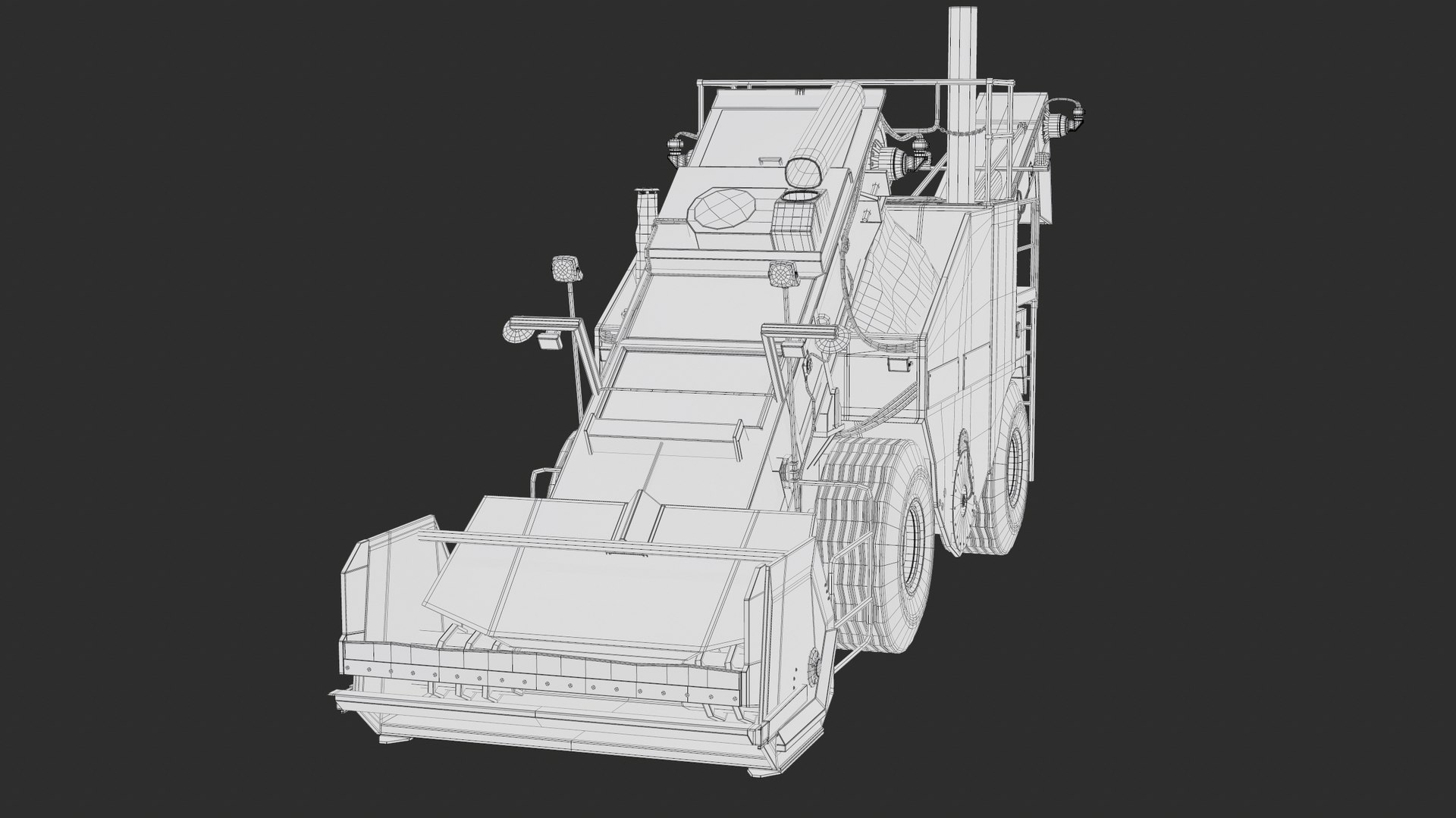 3D Asphalt Milling Machine Roadtec SB2500E Series PBR model ...