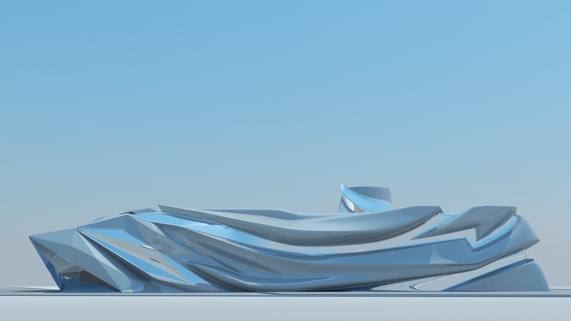 Concept Industrial Building 3d Model