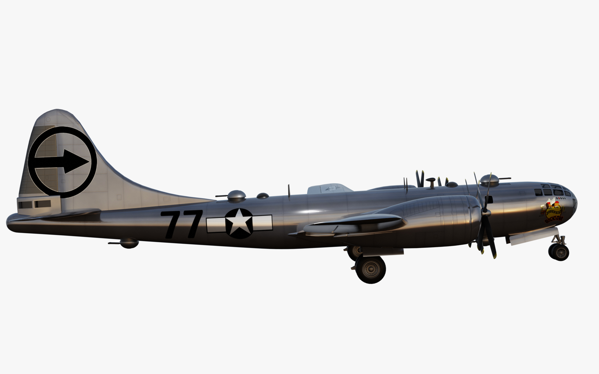 3d b-29 superfortress 2 bomber