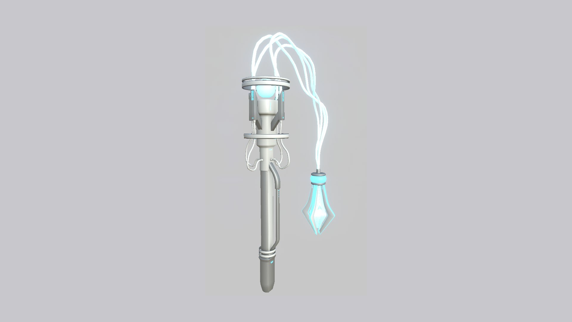 SciFi Flail A02 White Blue - Sci Fi Weapon Design 3D Model - TurboSquid ...