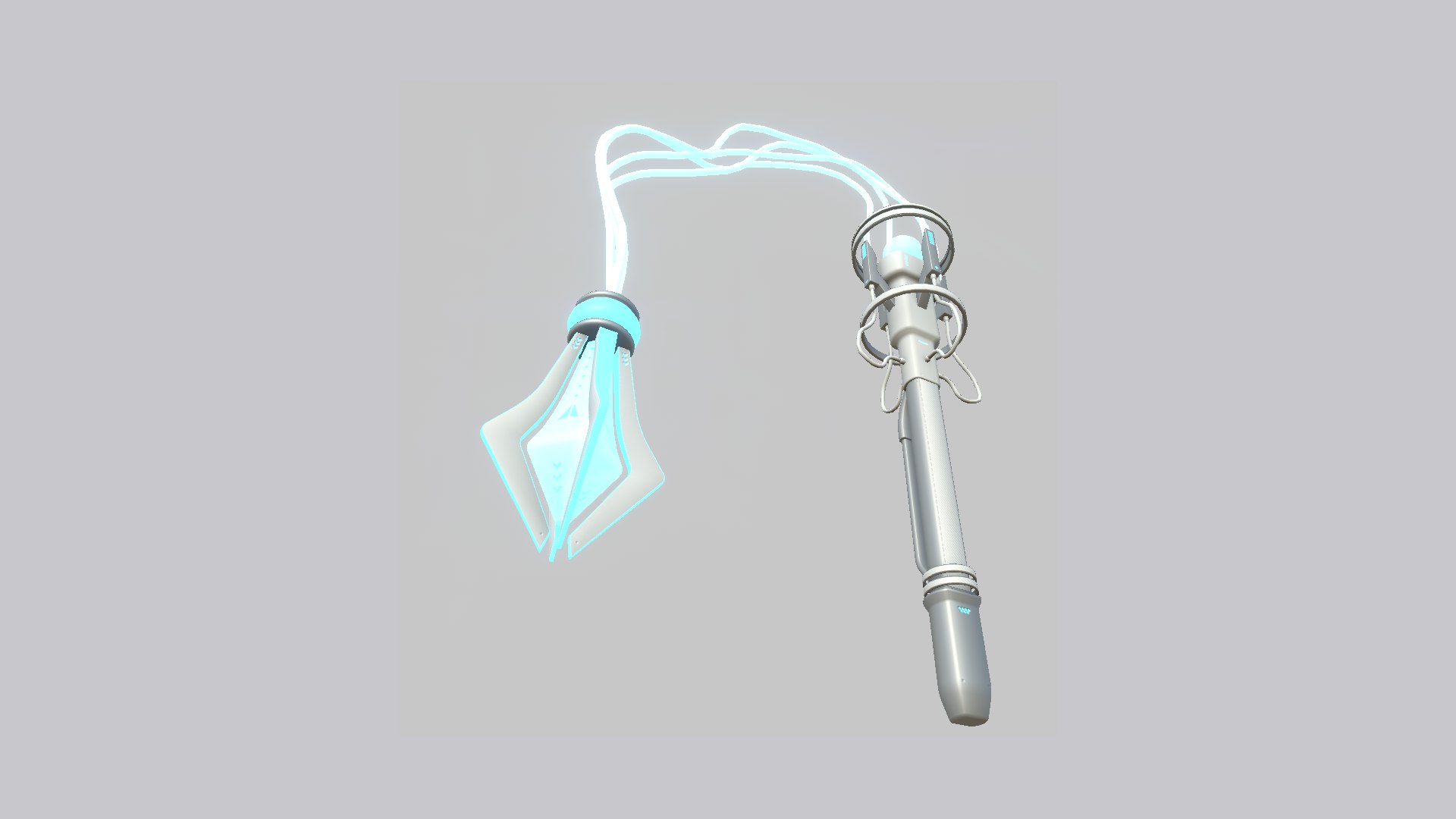 SciFi Flail A02 White Blue - Sci Fi Weapon Design 3D Model - TurboSquid ...
