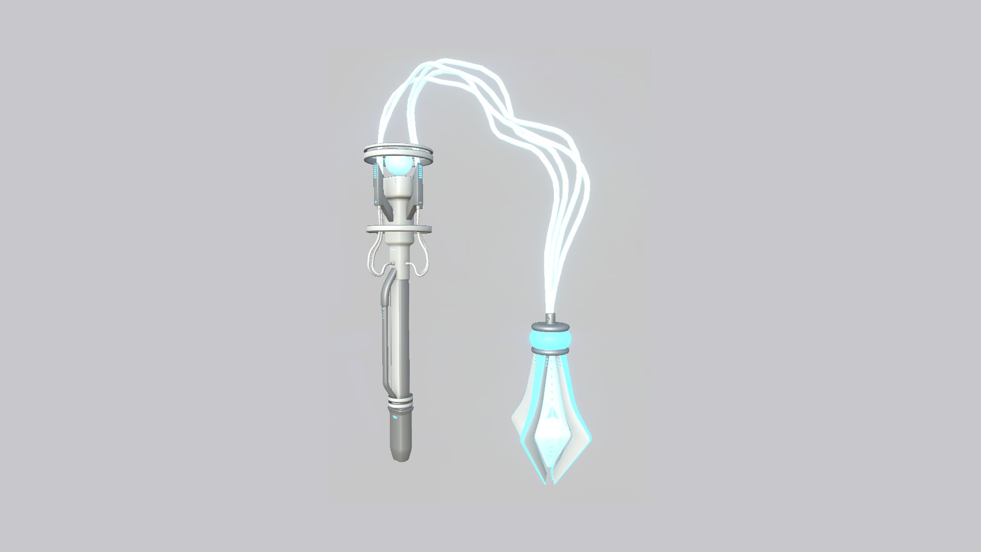 SciFi Flail A02 White Blue - Sci Fi Weapon Design 3D Model - TurboSquid ...