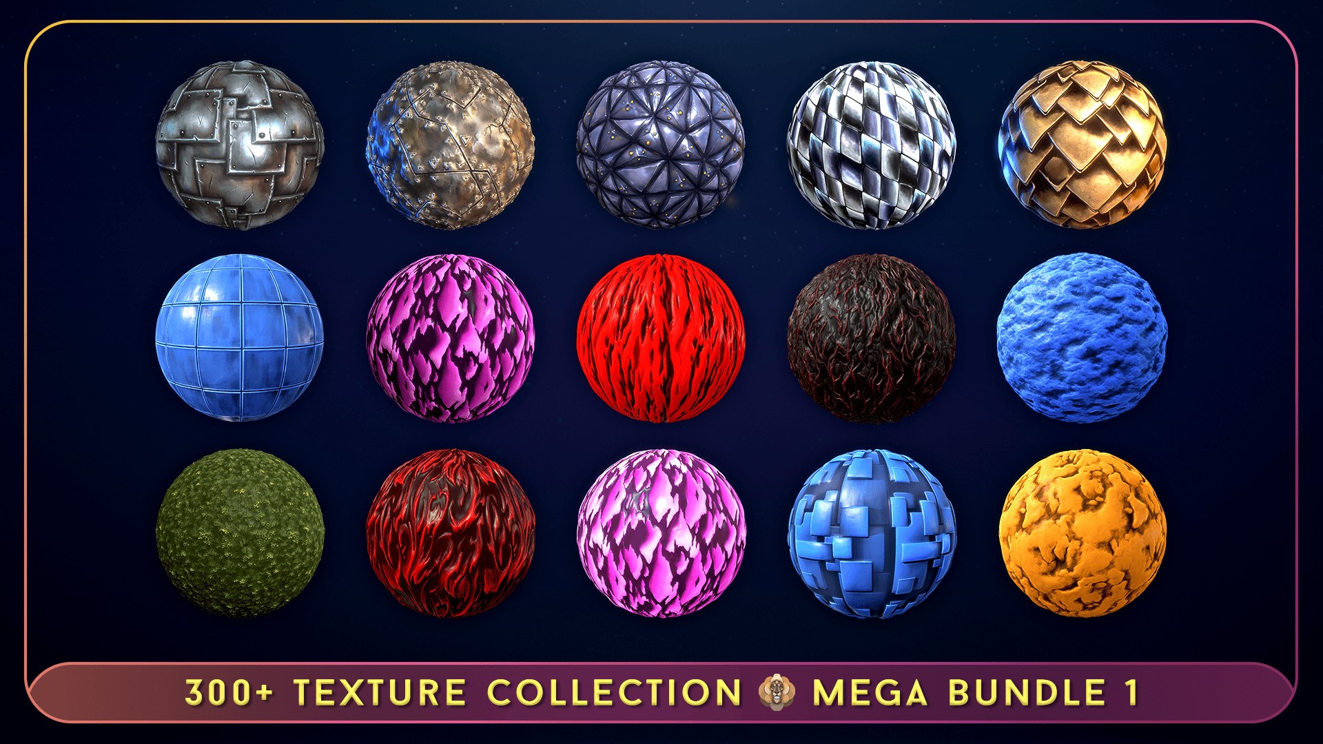 3D 300 Hand Painted Textures - Mega Bundle 1 - TurboSquid 2084309