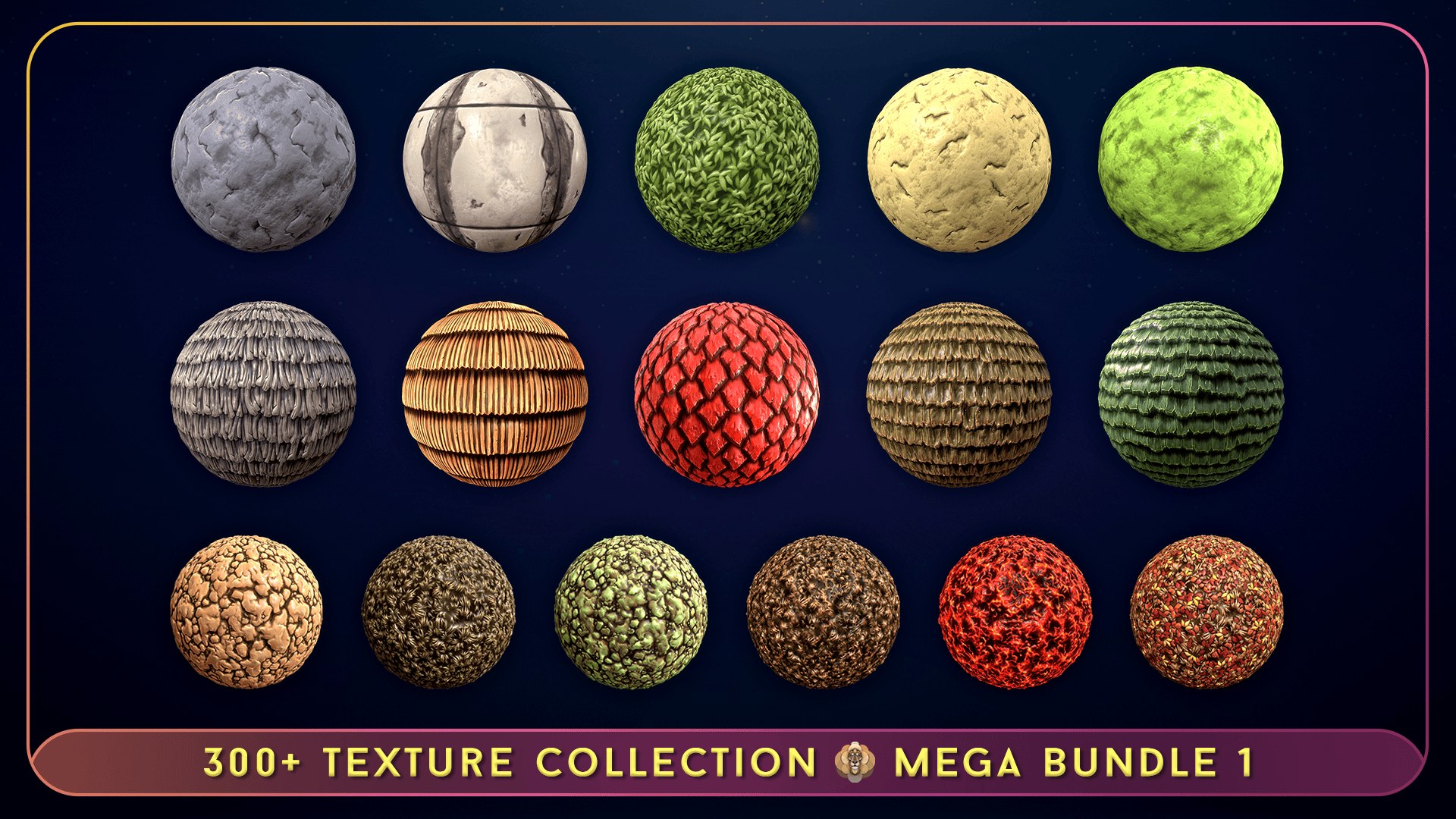 3D 300 Hand Painted Textures - Mega Bundle 1 - TurboSquid 2084309