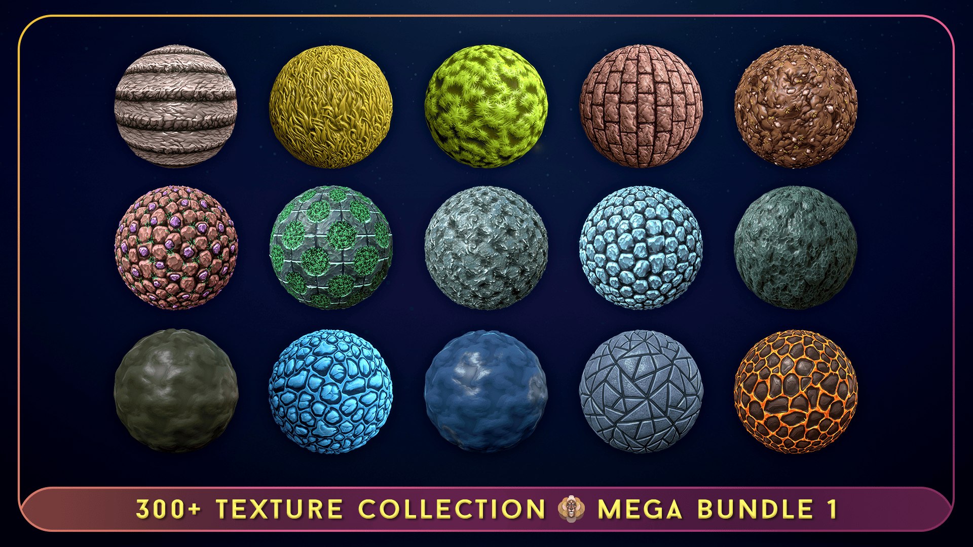 3D 300 Hand Painted Textures - Mega Bundle 1 - TurboSquid 2084309
