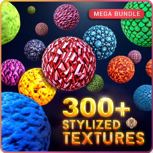 modelo 3d 300 Hand Painted Textures - Mega Bundle 1 - TurboSquid 2084309