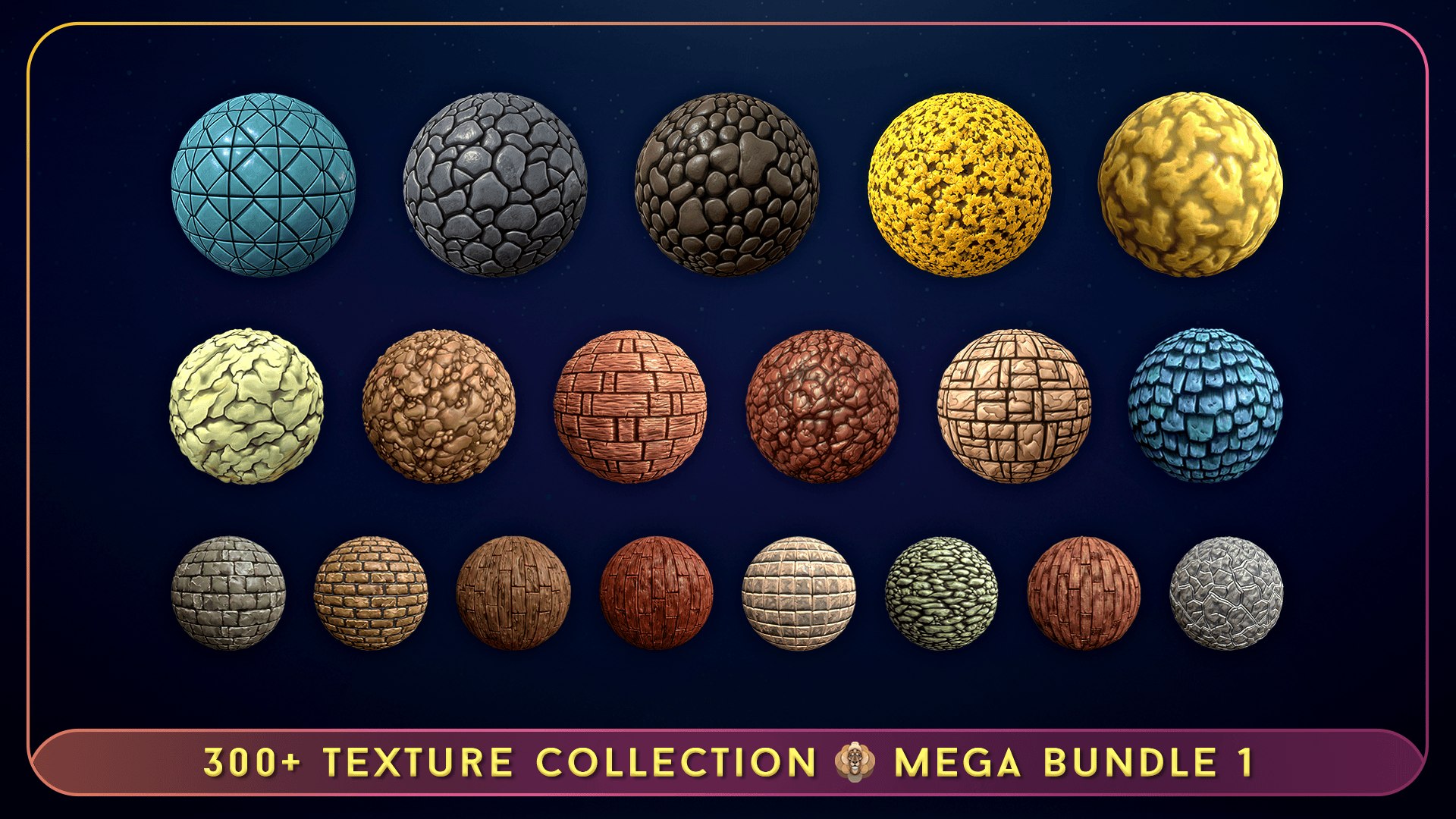 3D 300 Hand Painted Textures - Mega Bundle 1 - TurboSquid 2084309
