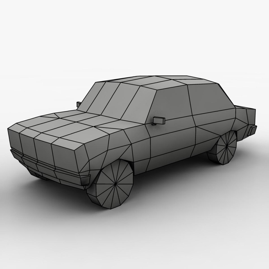 3d Old Car Ready Mobile Model