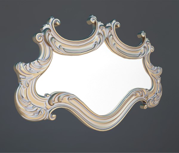 3d model classical mirror