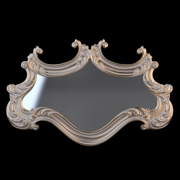 3d model classical mirror
