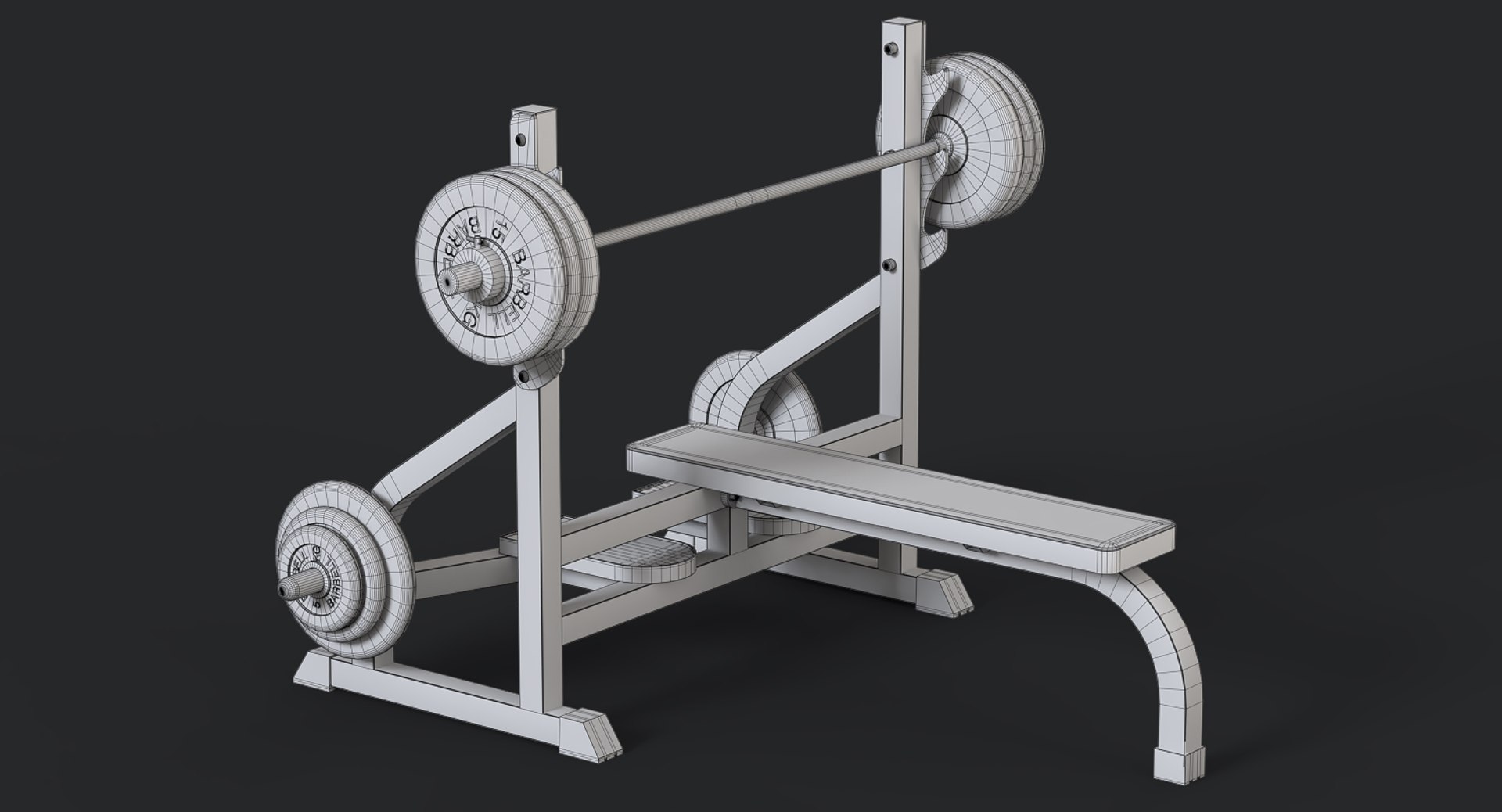 3D weight bench - TurboSquid 1192301