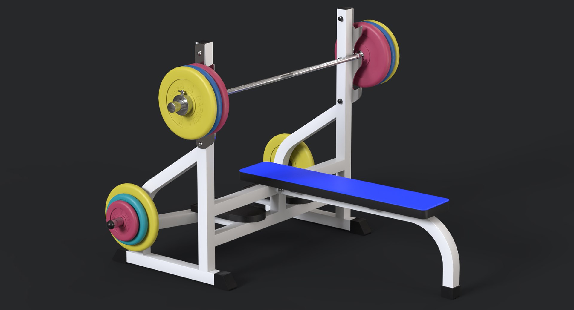 3D weight bench - TurboSquid 1192301