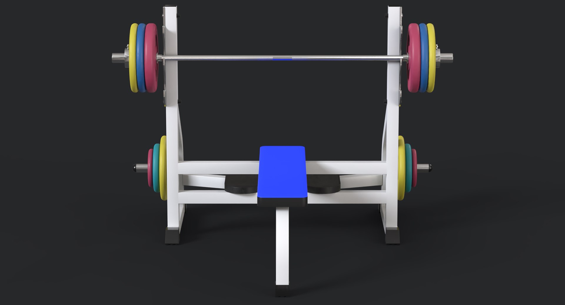 3D weight bench - TurboSquid 1192301