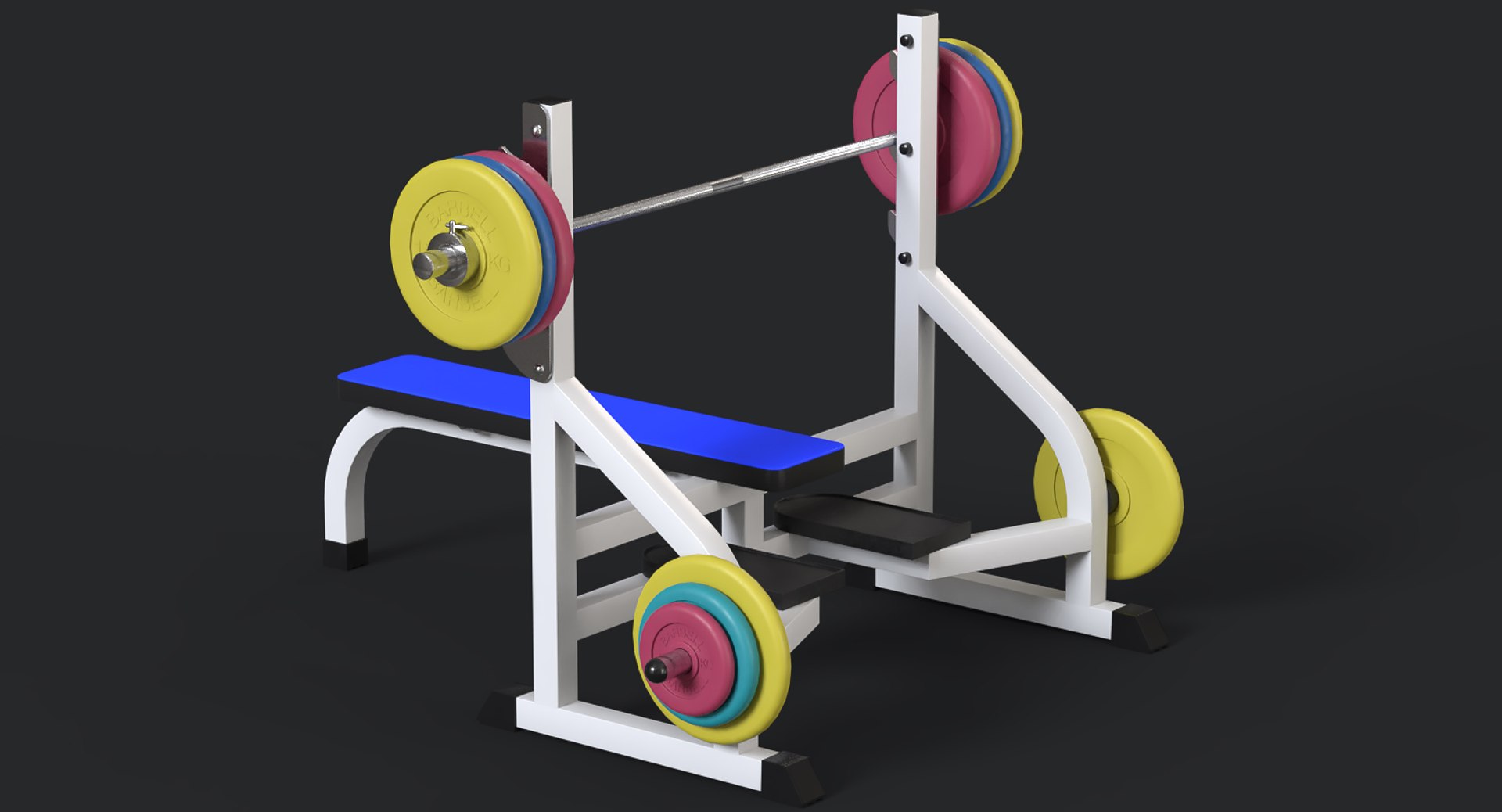 3D weight bench - TurboSquid 1192301
