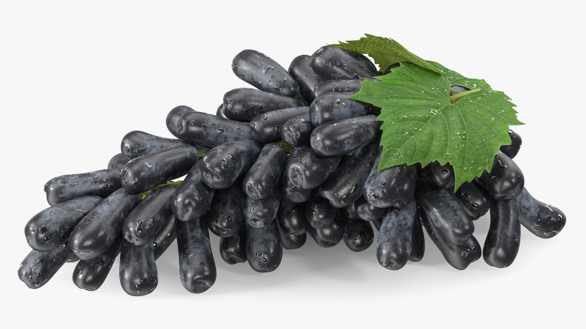 Wet Grape Lady Finger Sweet Sapphire Lying 3D Model - TurboSquid 2202049