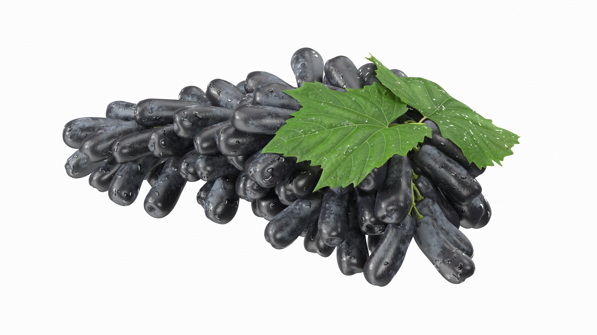 Wet Grape Lady Finger Sweet Sapphire Lying 3D Model - TurboSquid 2202049