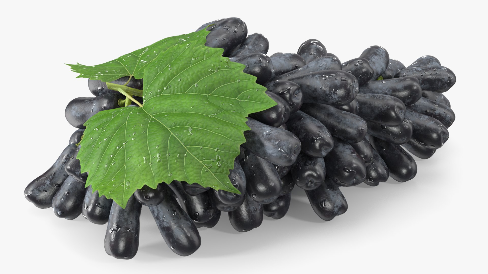 Wet Grape Lady Finger Sweet Sapphire Lying 3D Model - TurboSquid 2202049