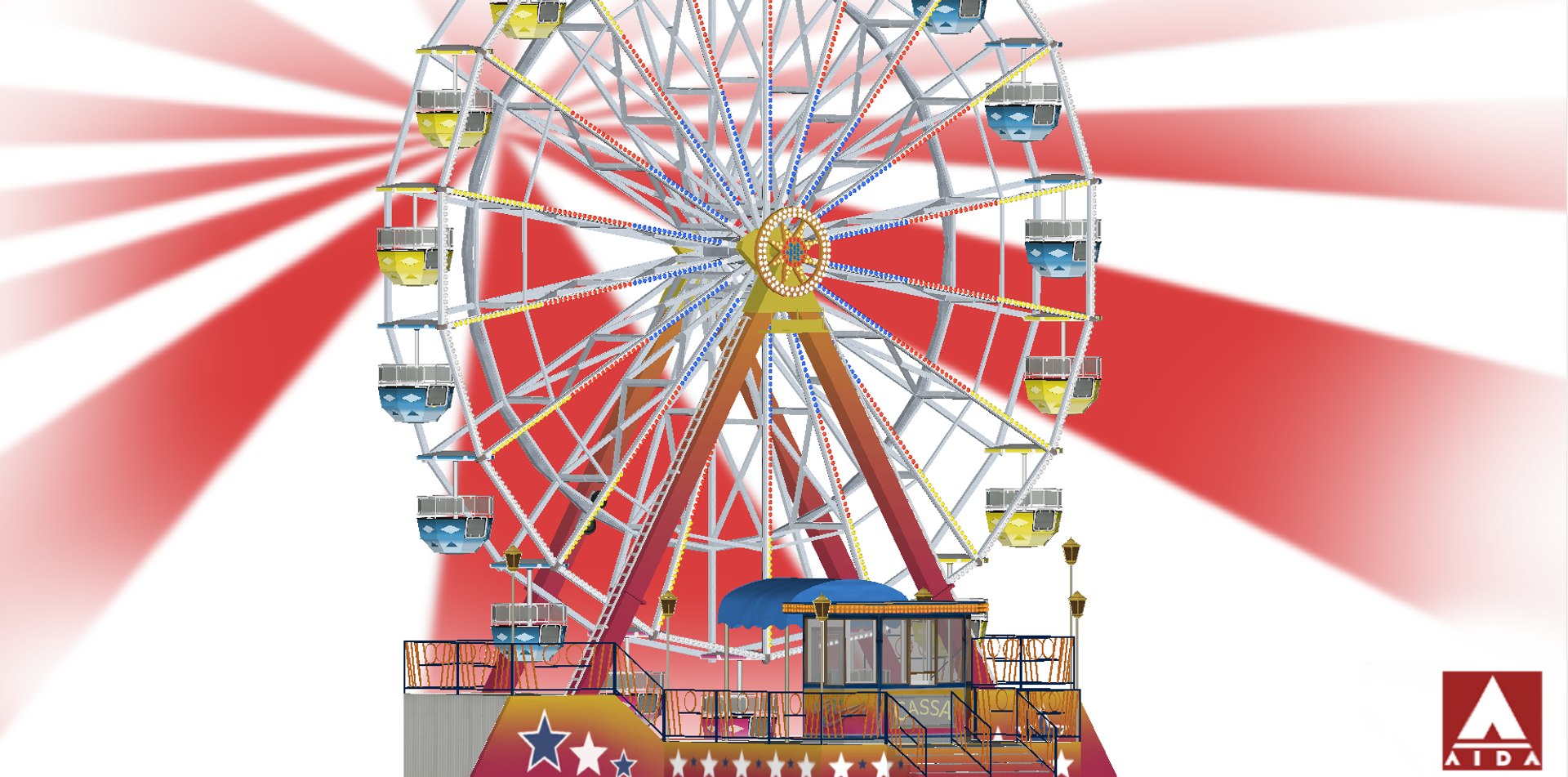 Ferris Wheel 3D Model - TurboSquid 1209604