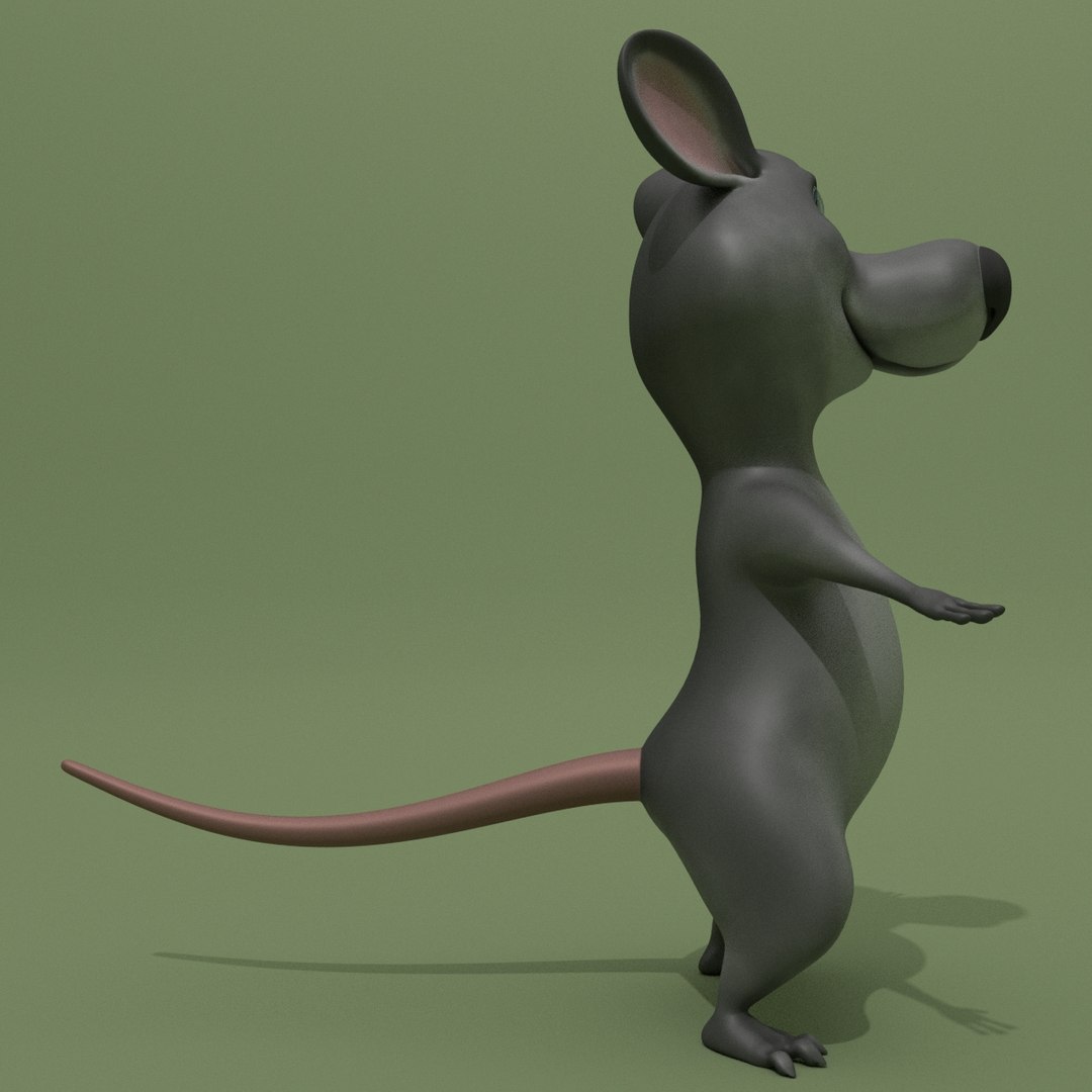 Mouse Cartoon 3D Model - TurboSquid 1174249