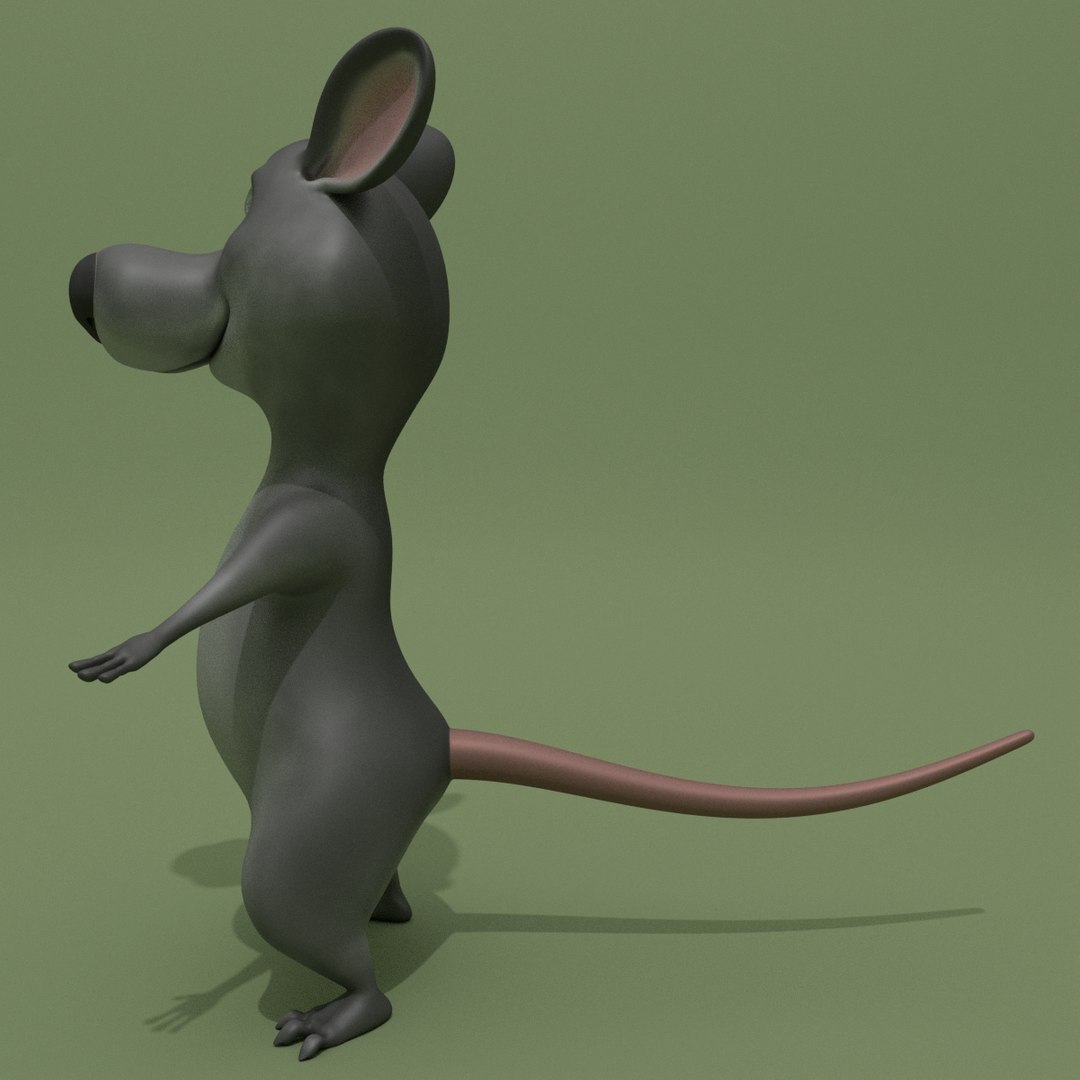 Mouse Cartoon 3D Model - TurboSquid 1174249
