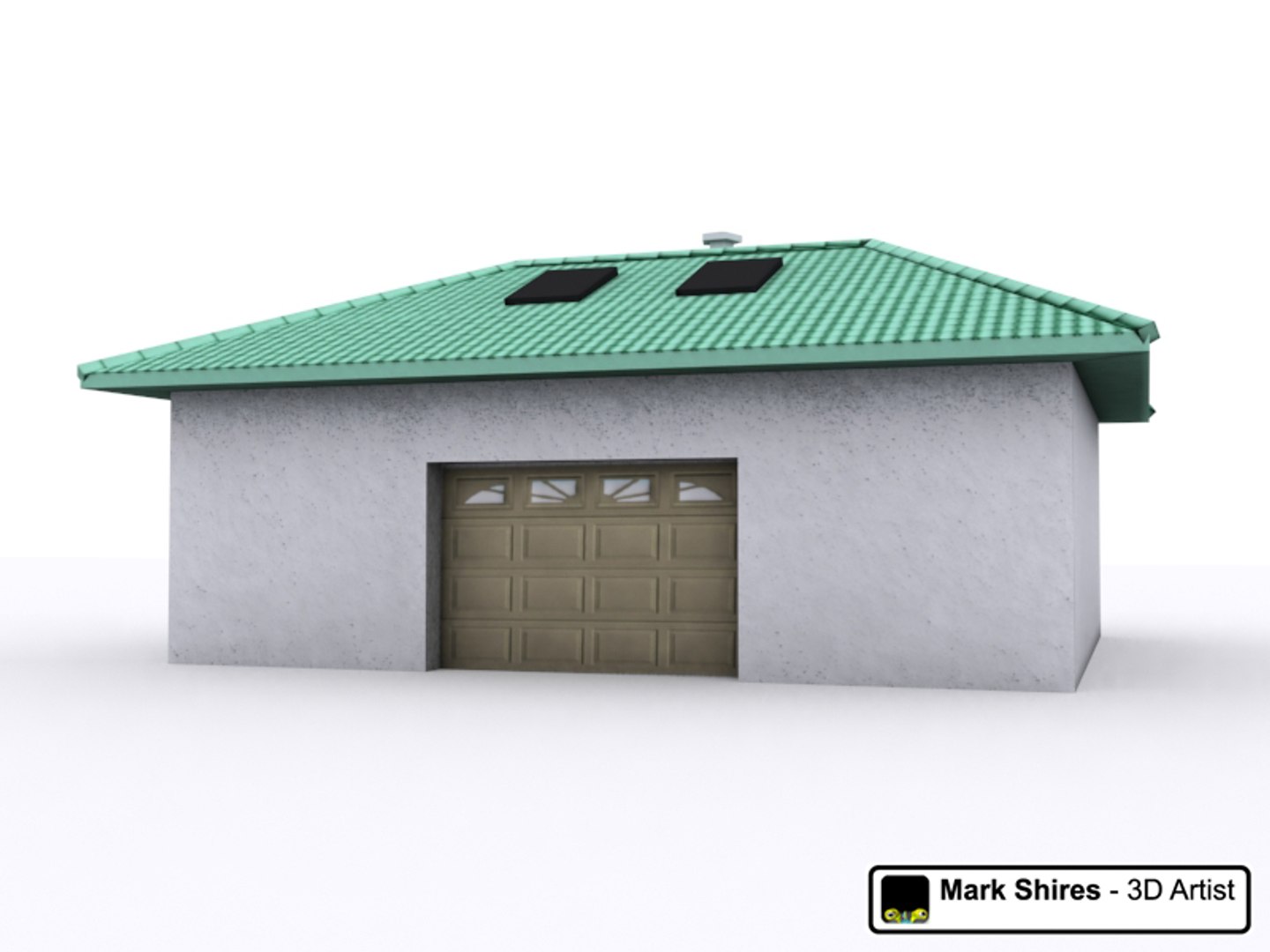 3d building garage model