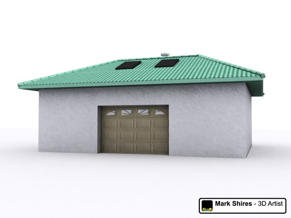 3d building garage model