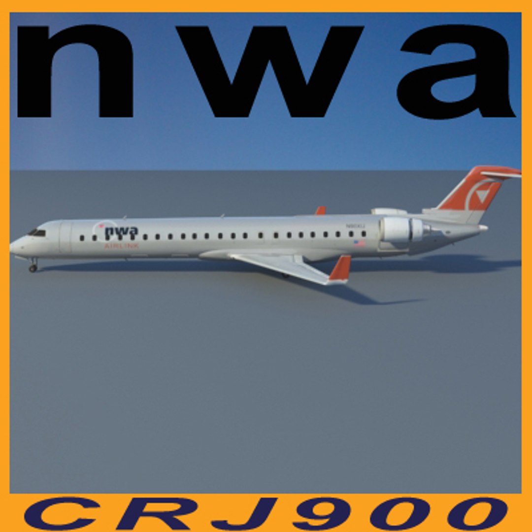 3ds crj 900 nwa crj900