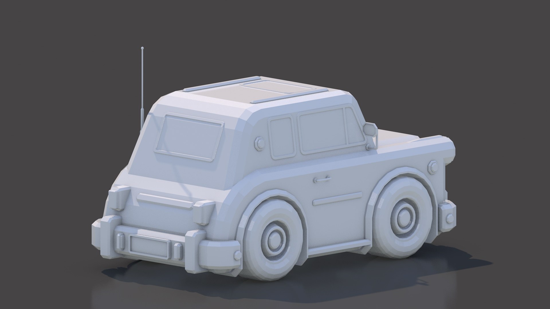 3D Cartoon Mini Car - TurboSquid 1984496