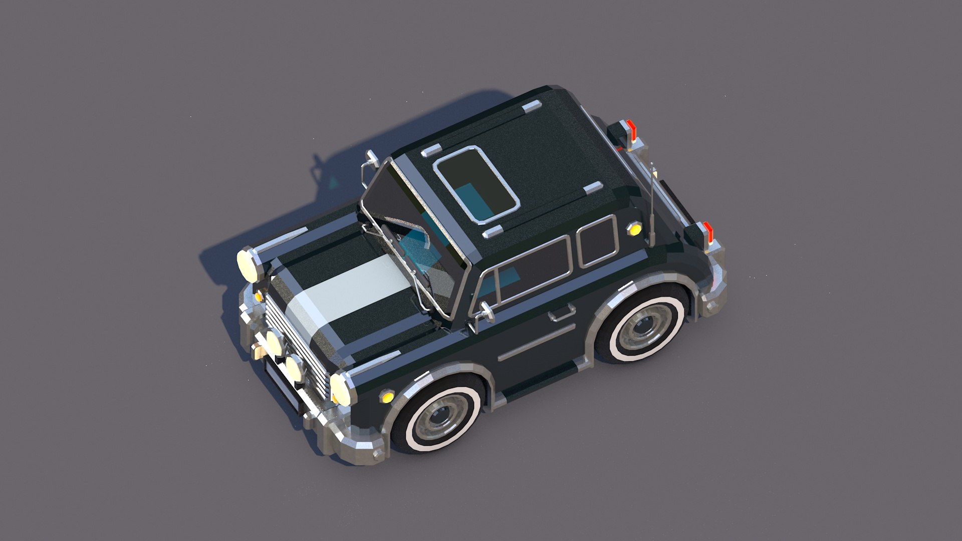 3D Cartoon Mini Car - TurboSquid 1984496