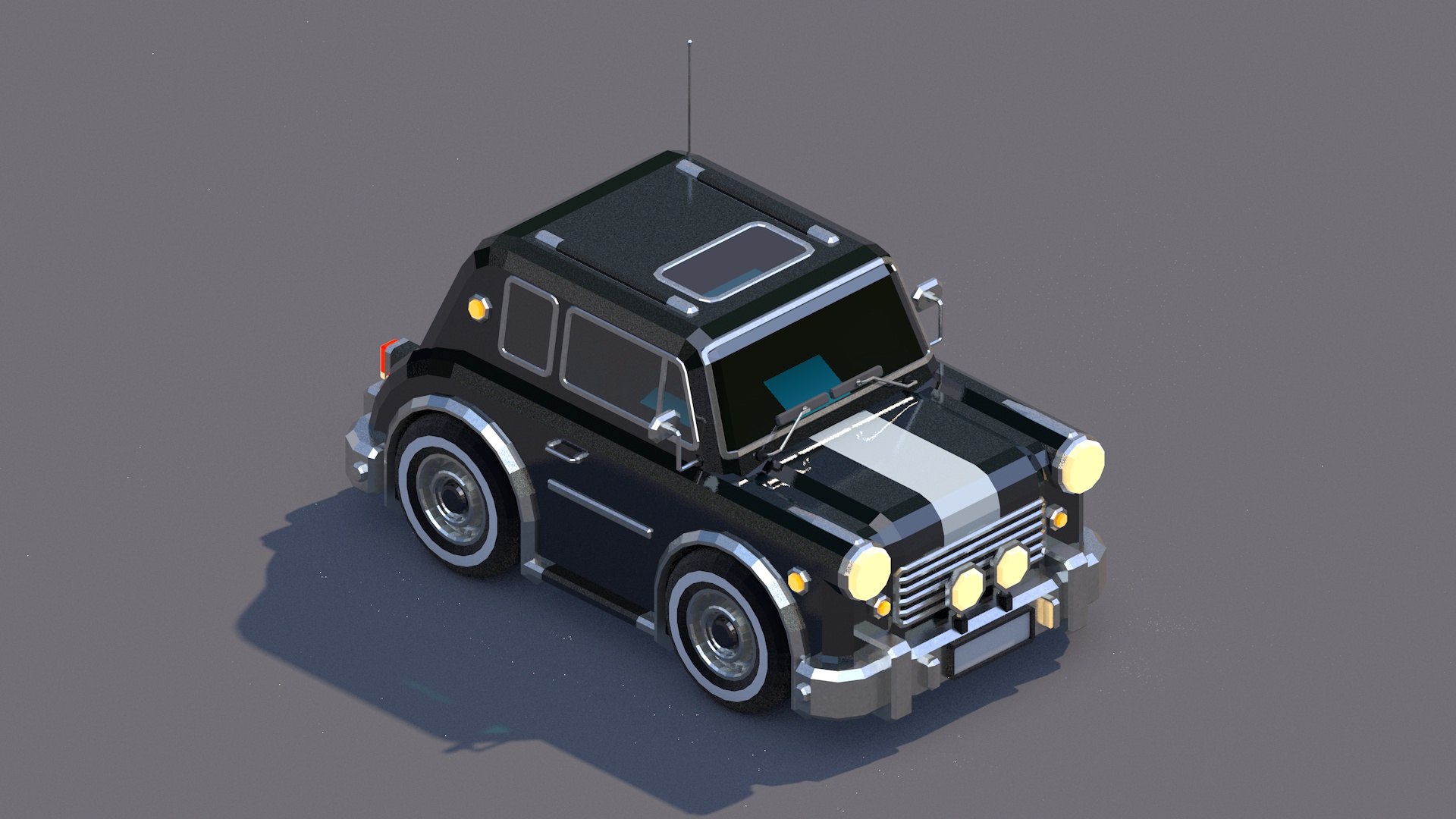 3D Cartoon Mini Car - TurboSquid 1984496