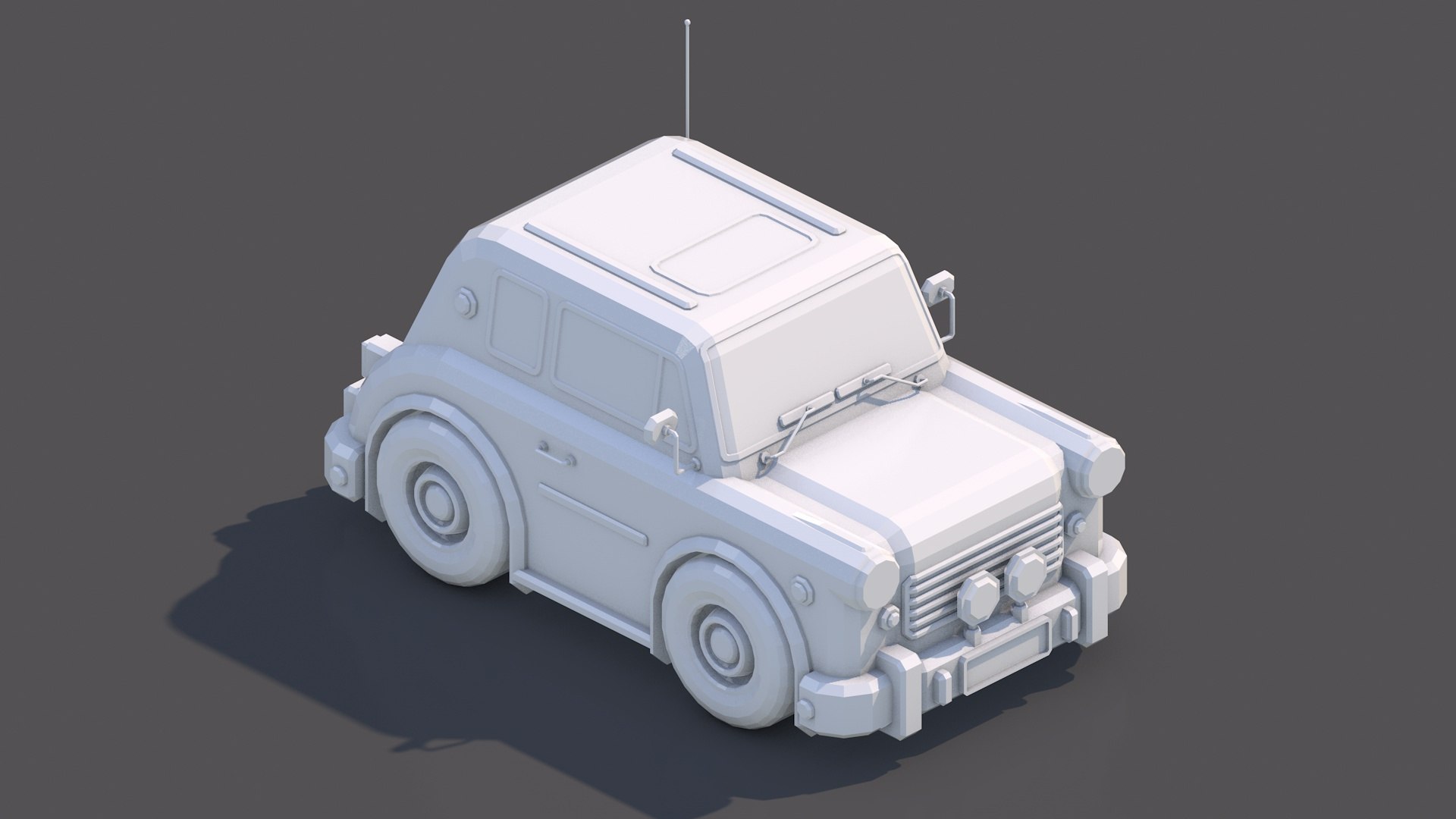 3D Cartoon Mini Car - TurboSquid 1984496