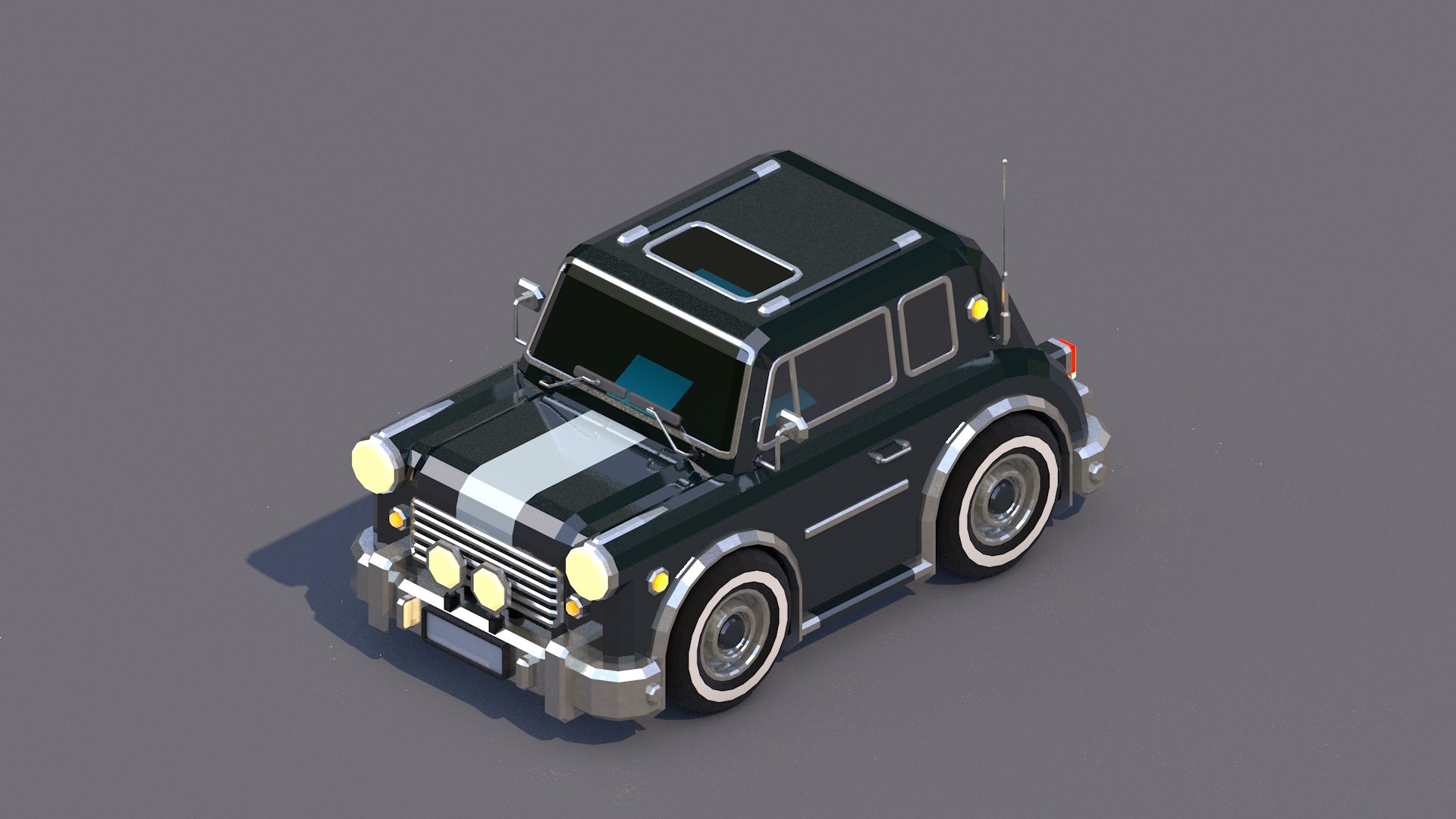 3D Cartoon Mini Car - TurboSquid 1984496