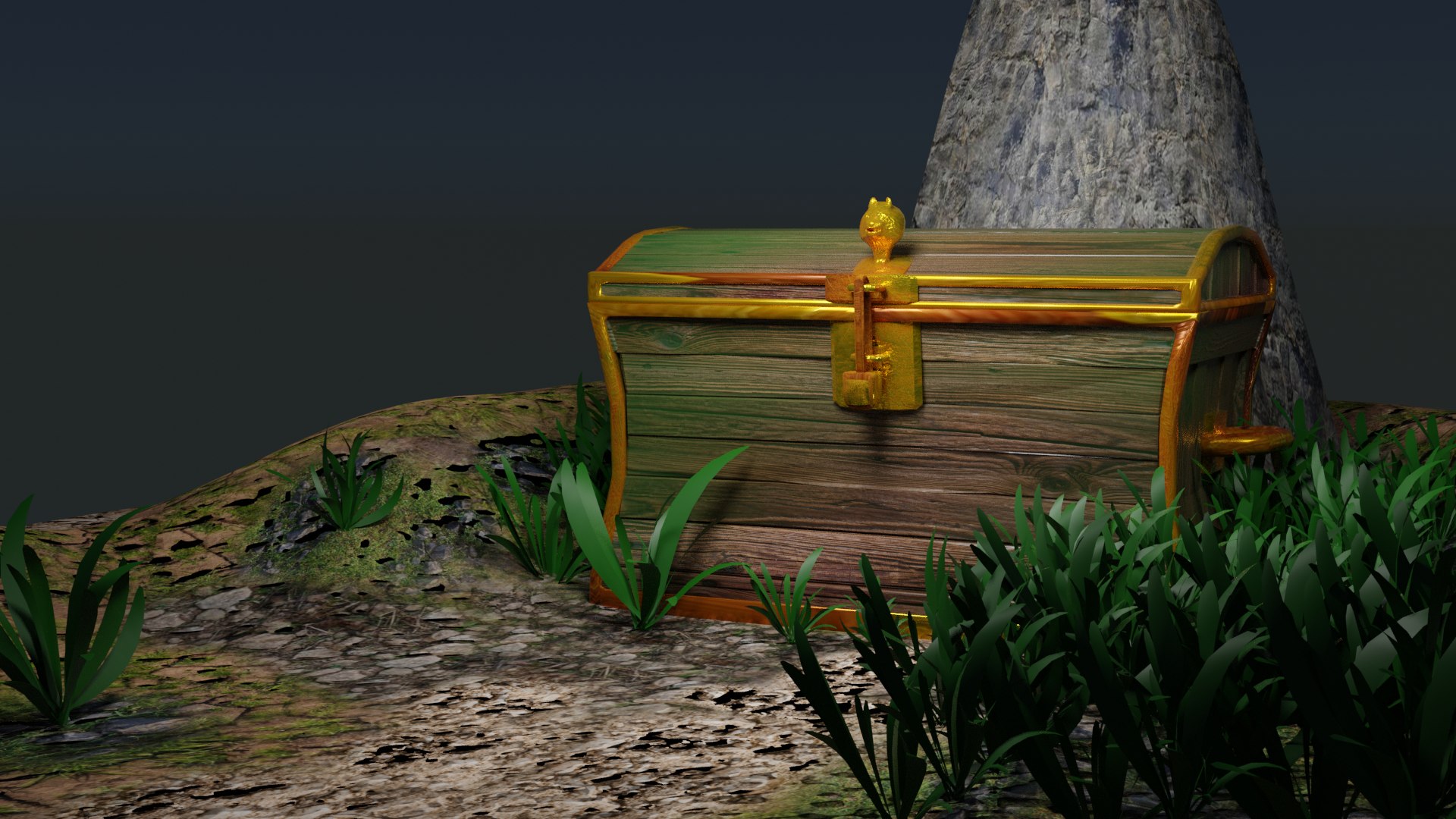 3D Treasure Animation Opens - TurboSquid 1653602