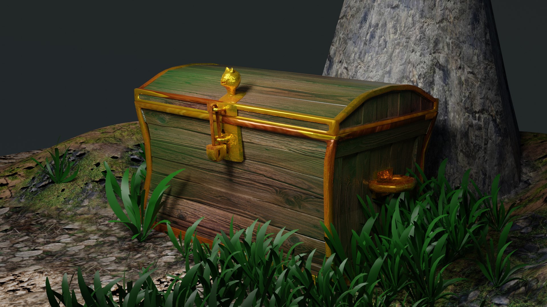3D Treasure Animation Opens - TurboSquid 1653602