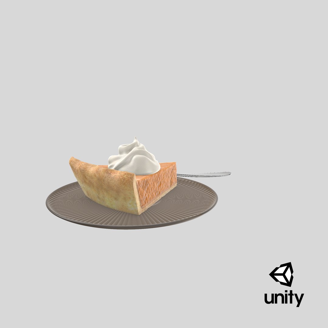 Pumpkin pie slice 3D - TurboSquid 1339186