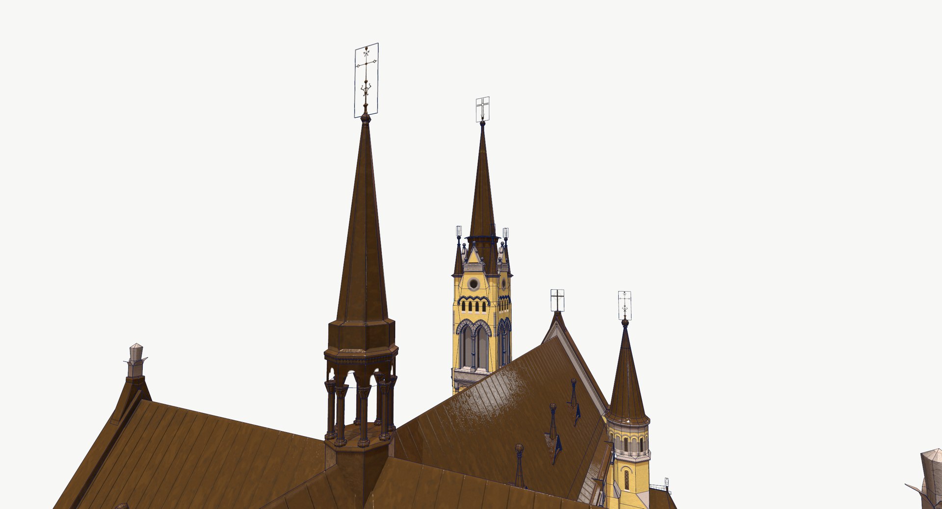 Church Cathedral 3d Model