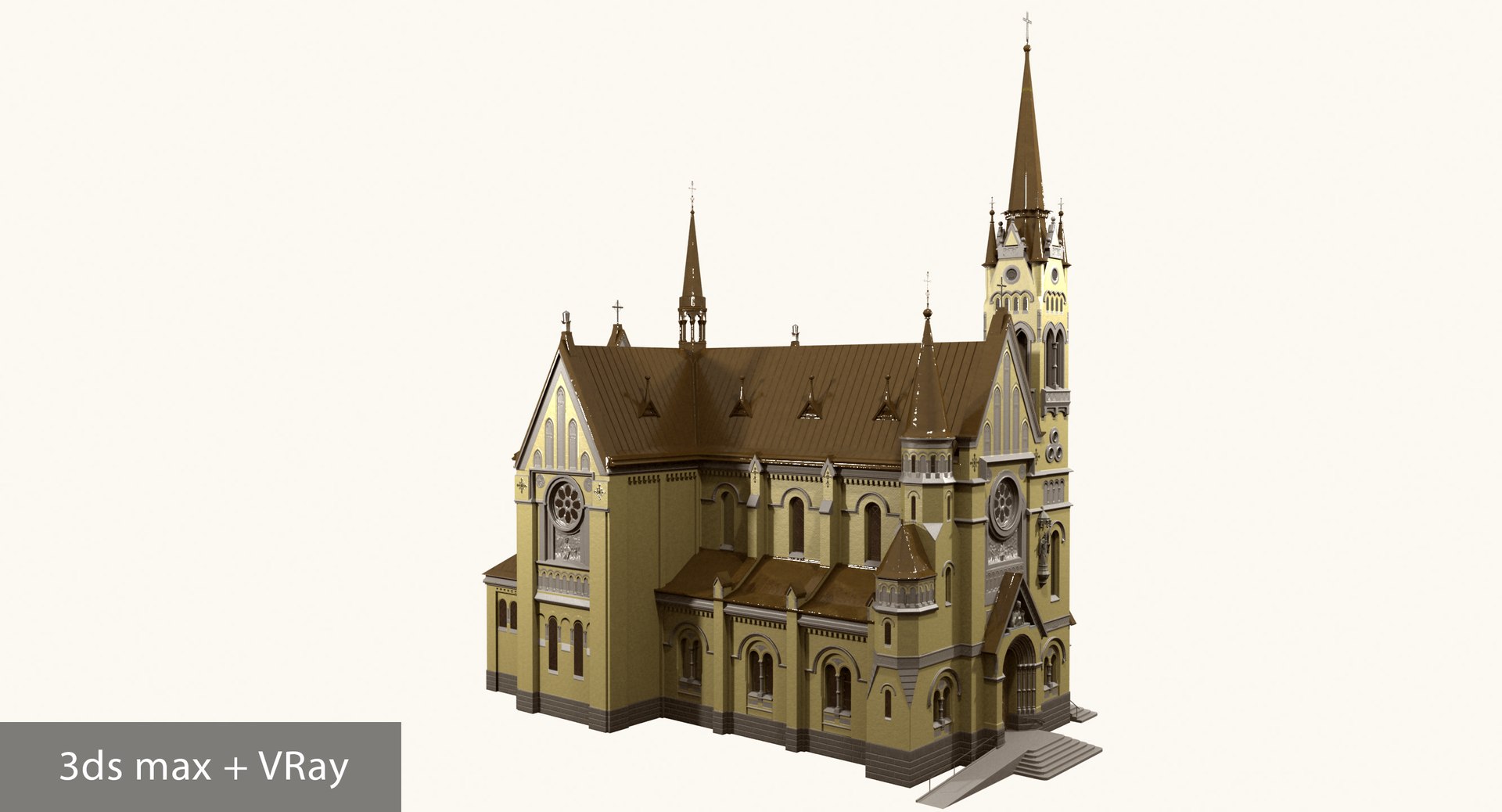 Church Cathedral 3d Model