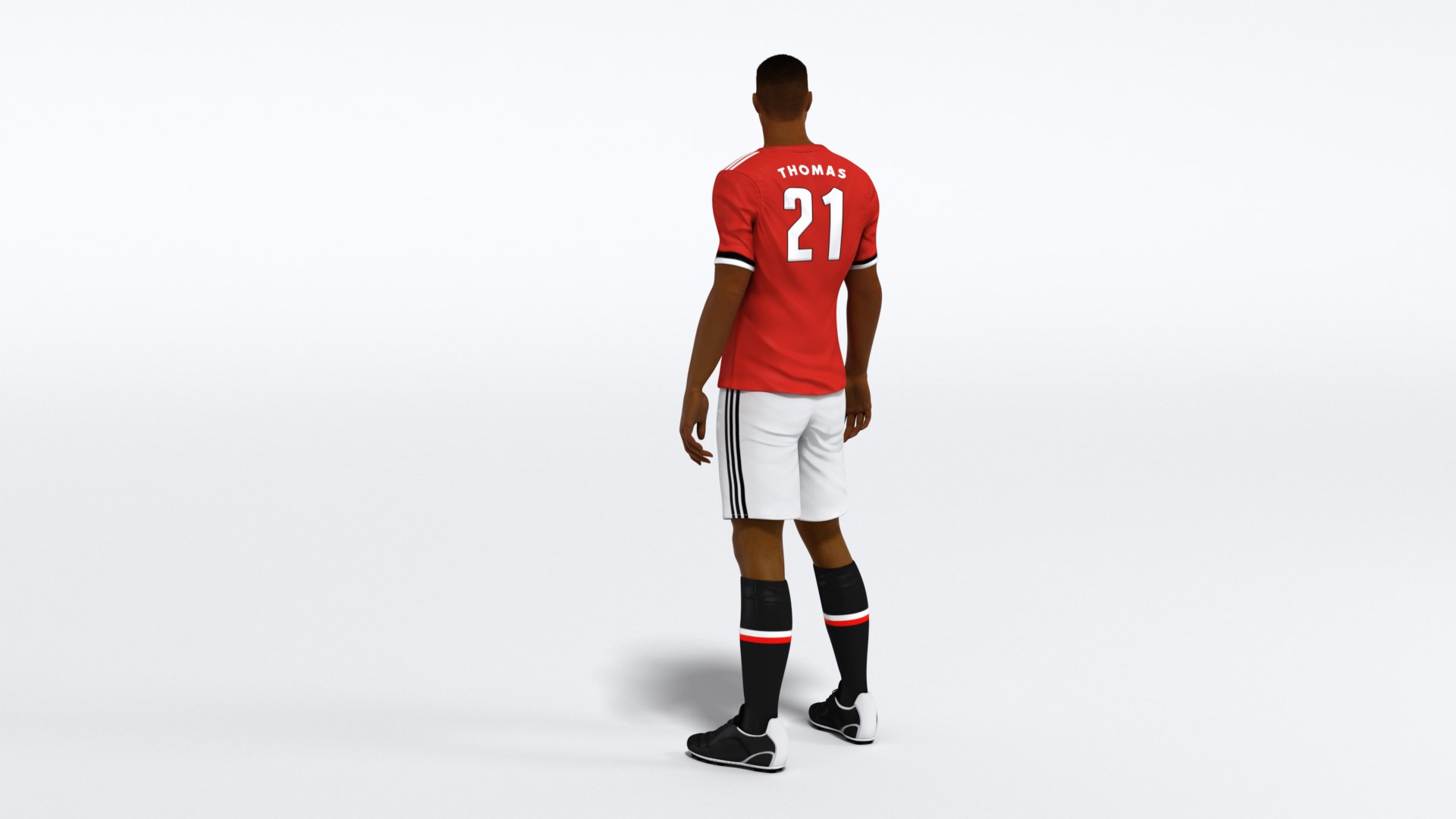3D Black Soccer Player Animated HQ Model - TurboSquid 1746983