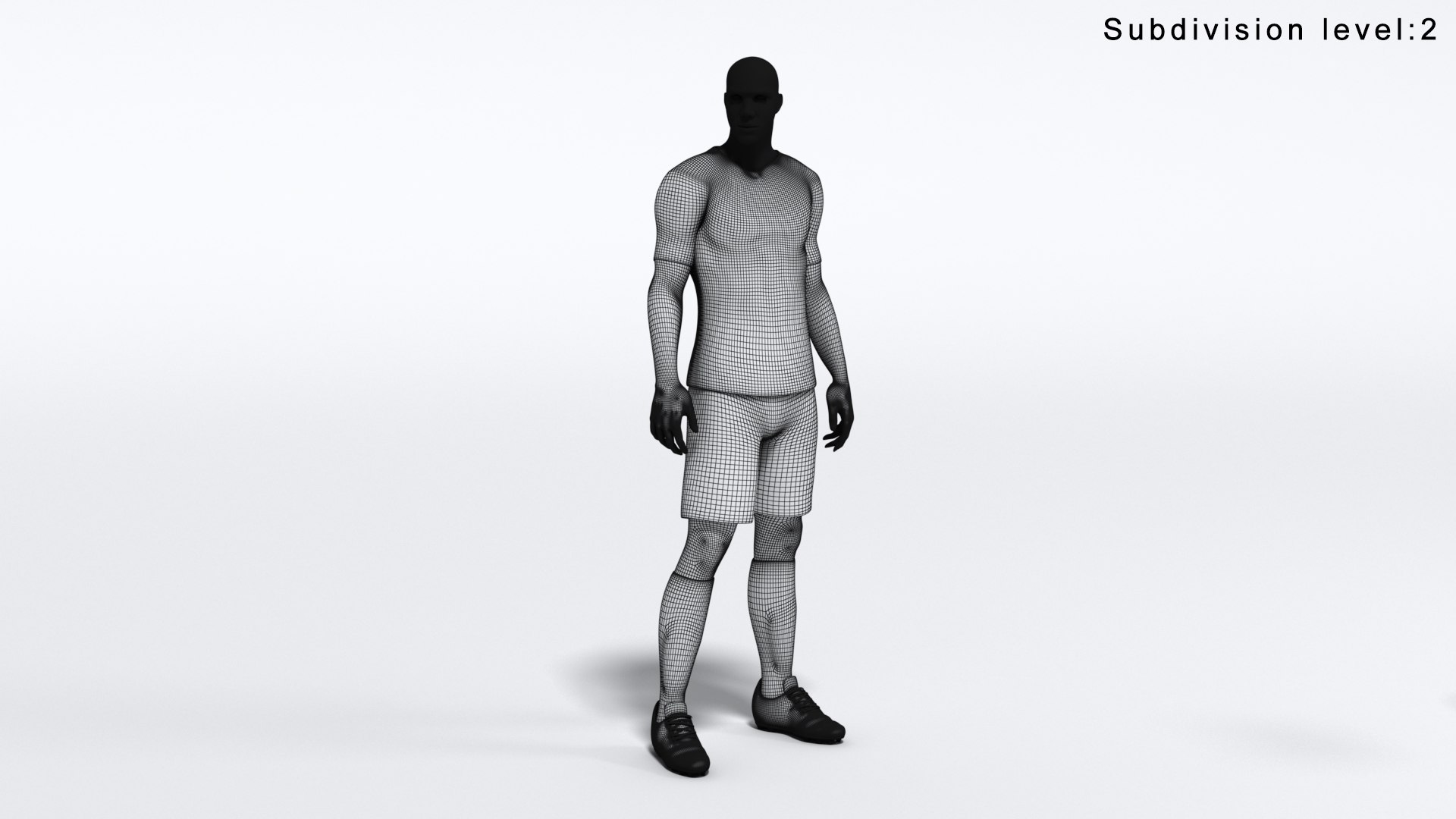 3D Black Soccer Player Animated HQ Model - TurboSquid 1746983