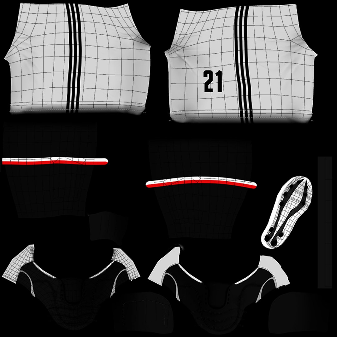 3D Black Soccer Player Animated HQ Model - TurboSquid 1746983