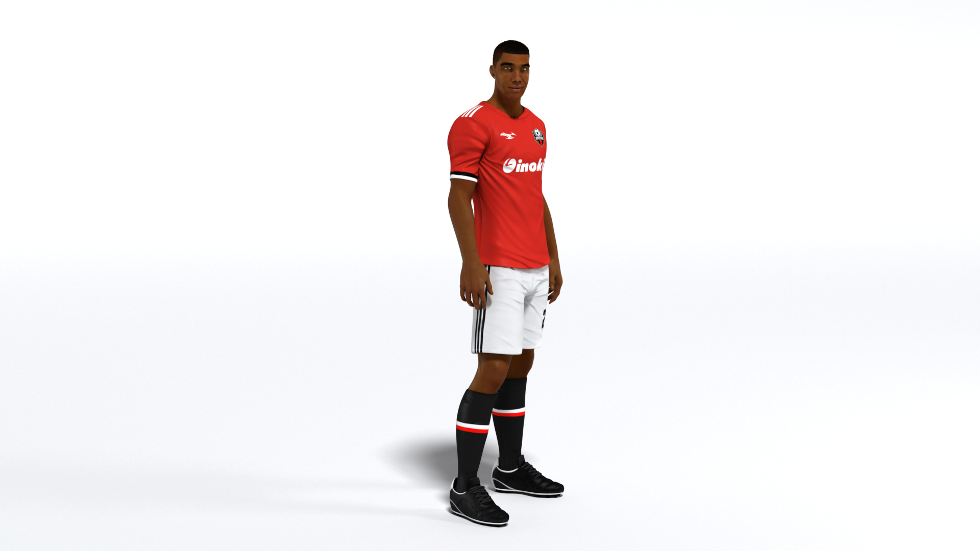 3D Black Soccer Player Animated HQ Model - TurboSquid 1746983