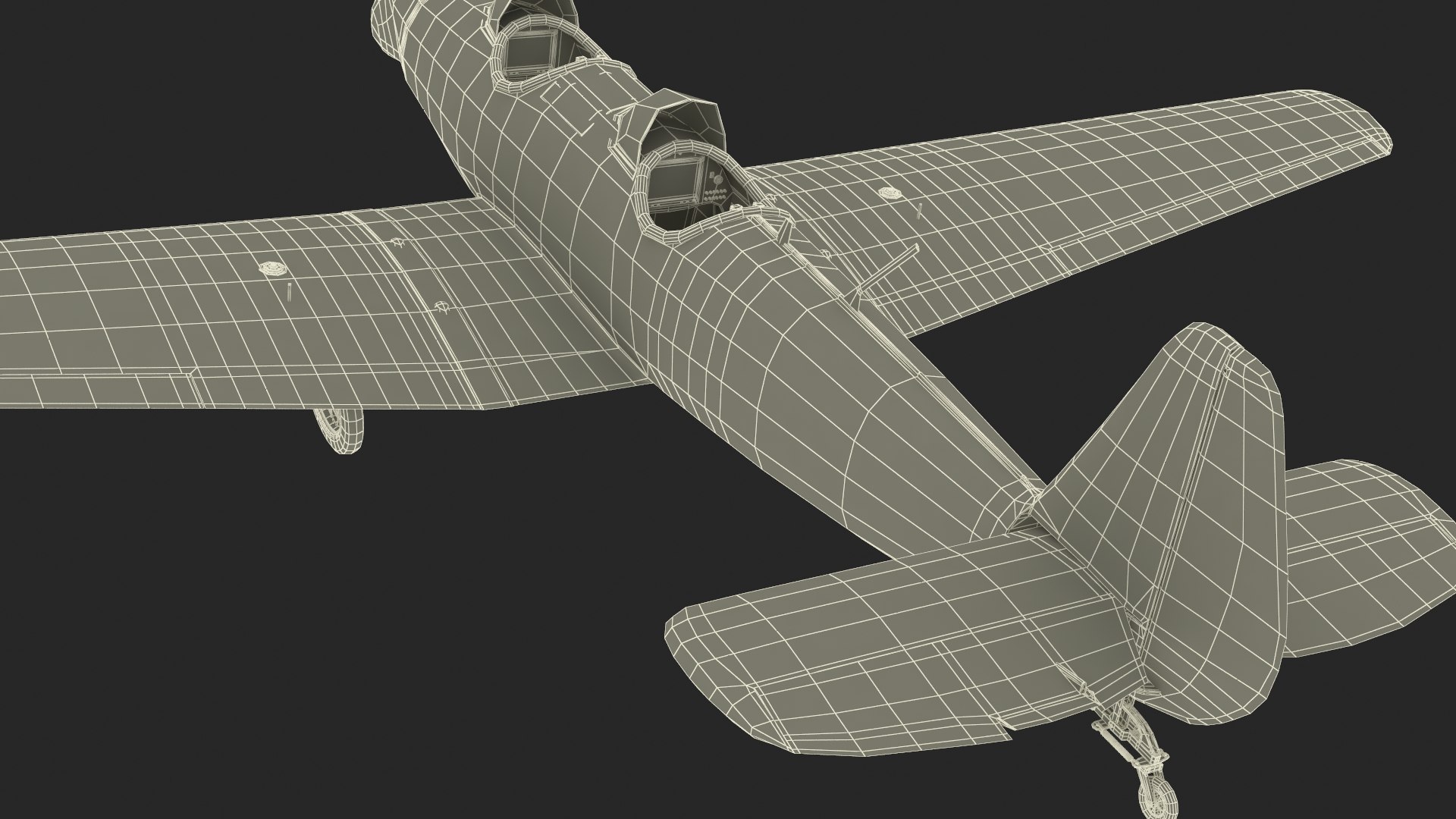 Retro Sport Plane Rigged For Maya Model - TurboSquid 2203604