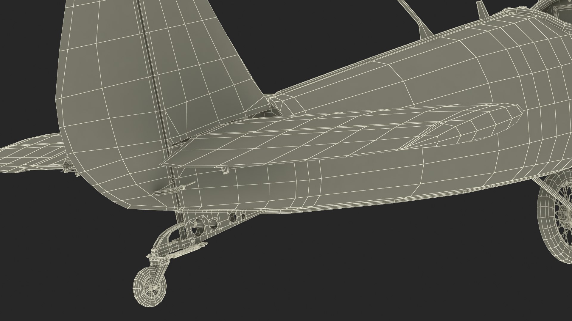 Retro Sport Plane Rigged For Maya Model - TurboSquid 2203604