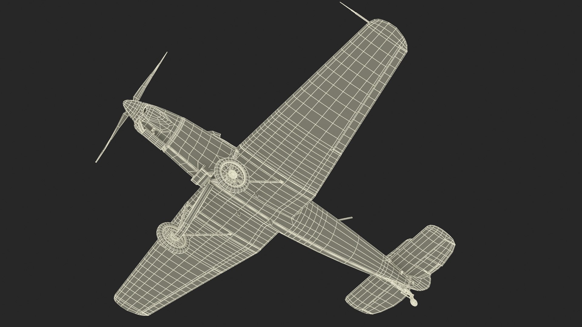 Retro Sport Plane Rigged For Maya Model - TurboSquid 2203604